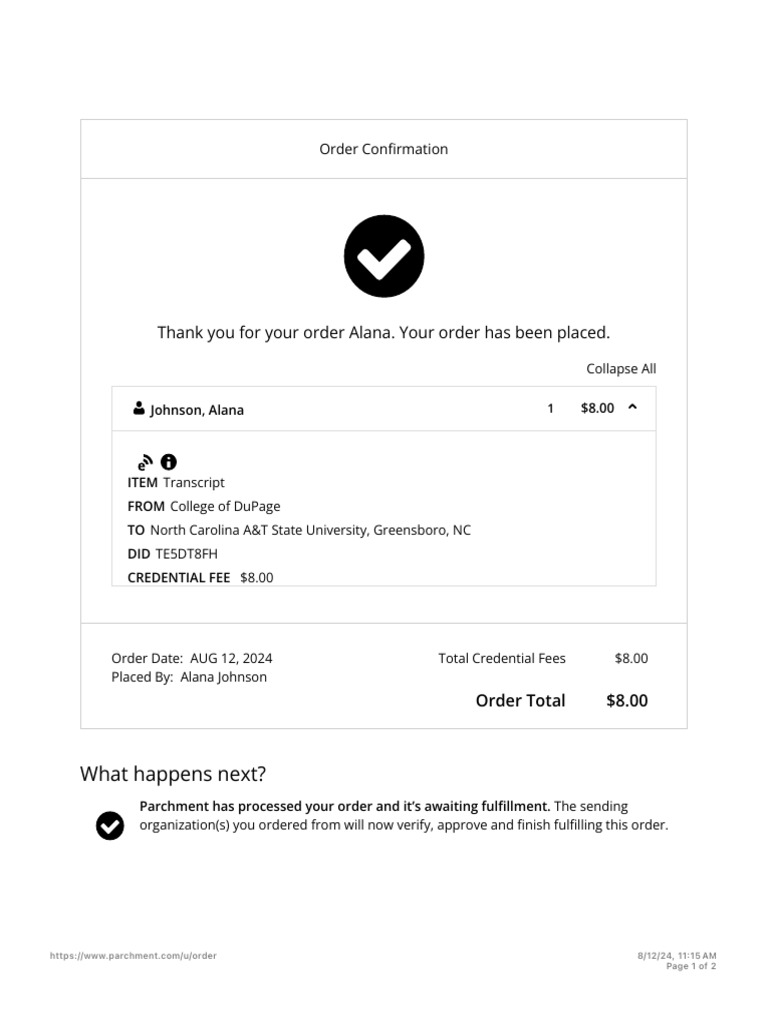 Parchment Exchange - Leader in ETranscript Exchange | PDF
