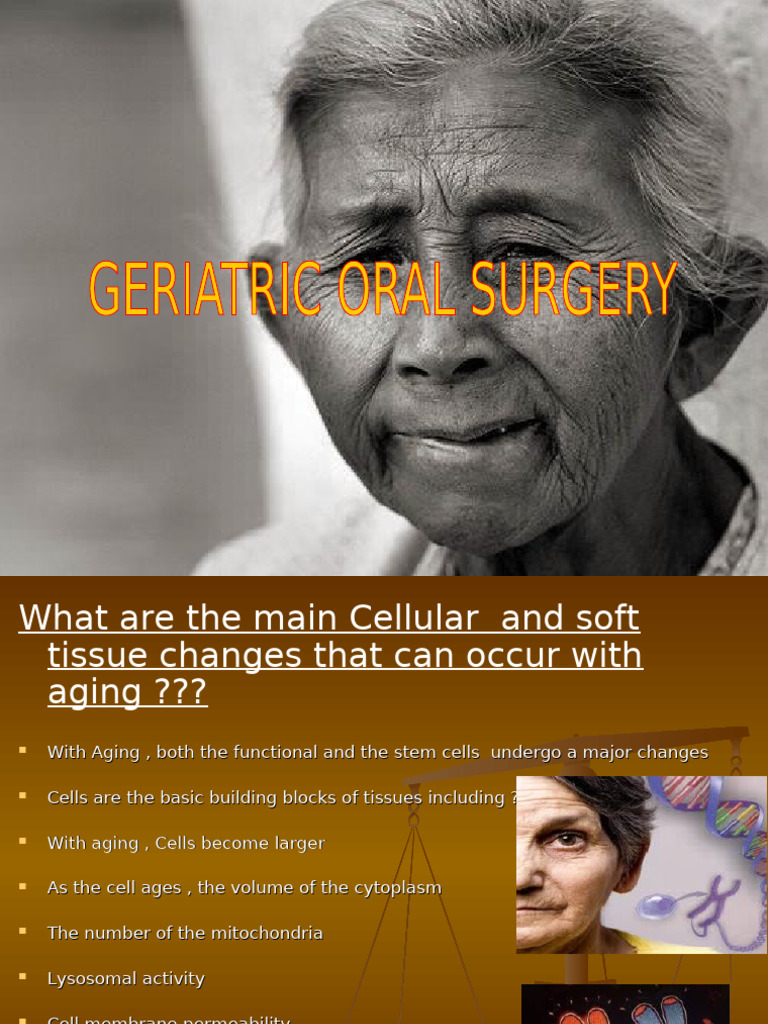 Geriatric Oral Surgery | PDF | Skin | Bone
