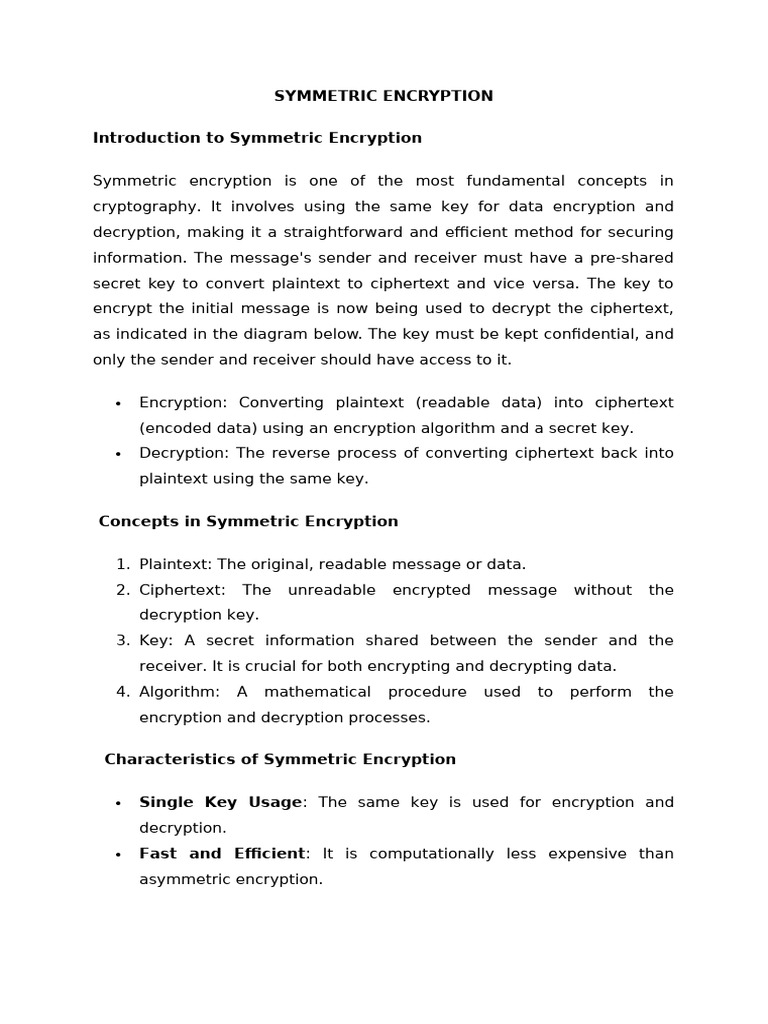 Understanding Symmetric Encryption | PDF | Key (Cryptography) | Encryption