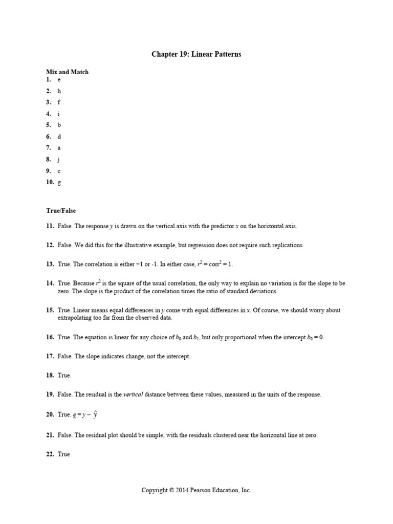 Solutions - Crossing Quantitative Variables Cont'd | PDF | Errors And Residuals | Linear Regression
