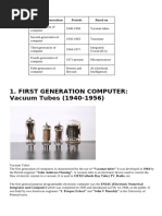 Generations of Computers Presentation | PDF