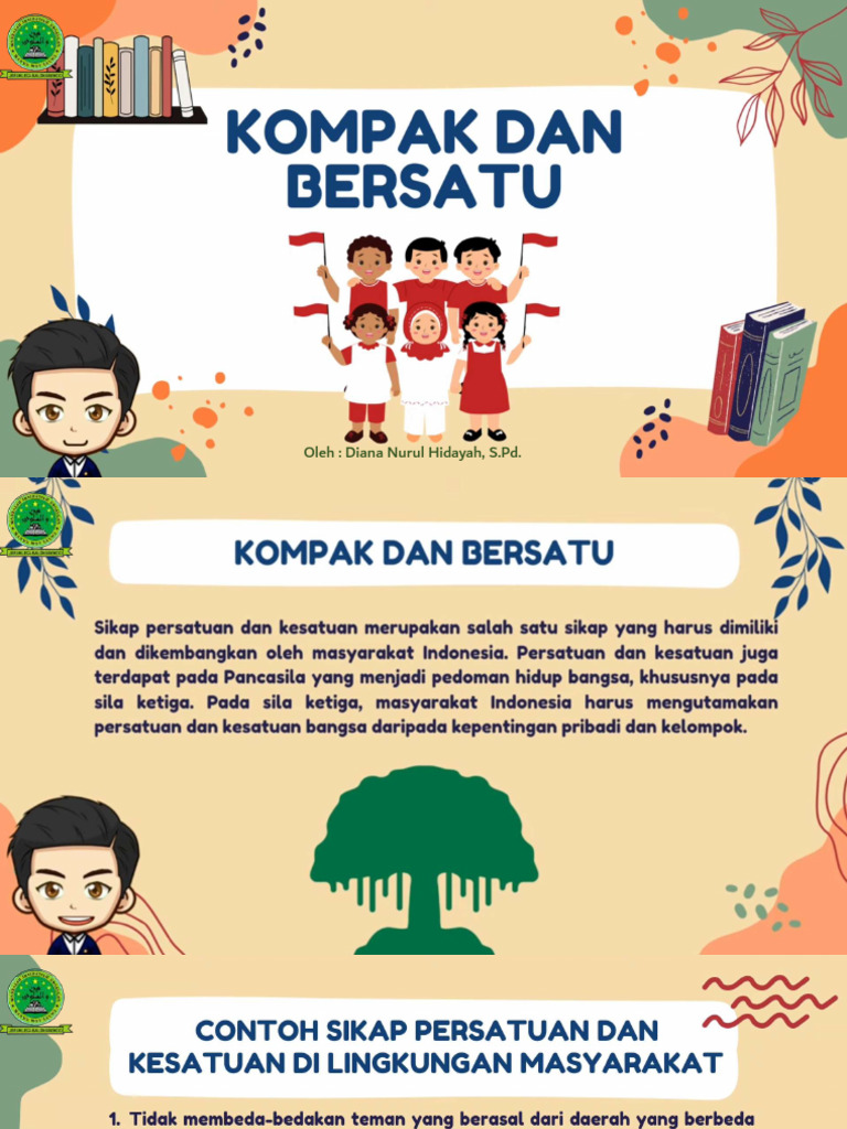 Pendidikan Pancasila Kelas 4 - Kompak Dan Bersatu | PDF