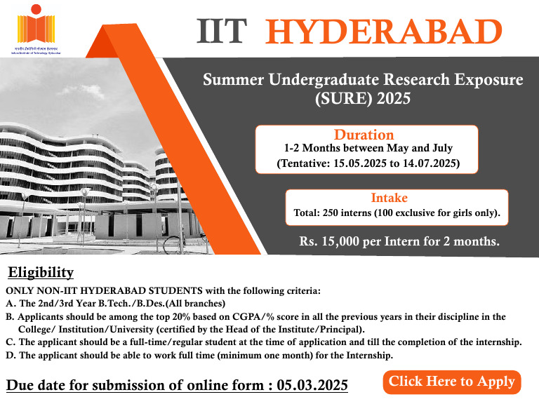 Sure 2025 Iit Hyderabad 07022025 | PDF