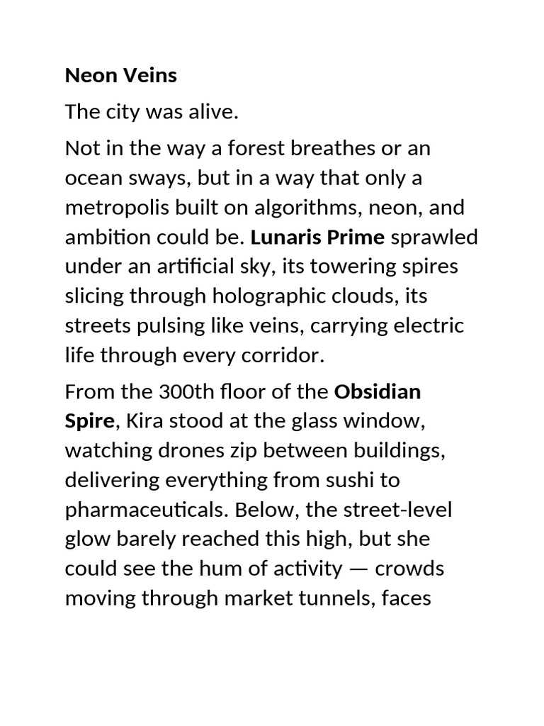 Neon Veins | PDF