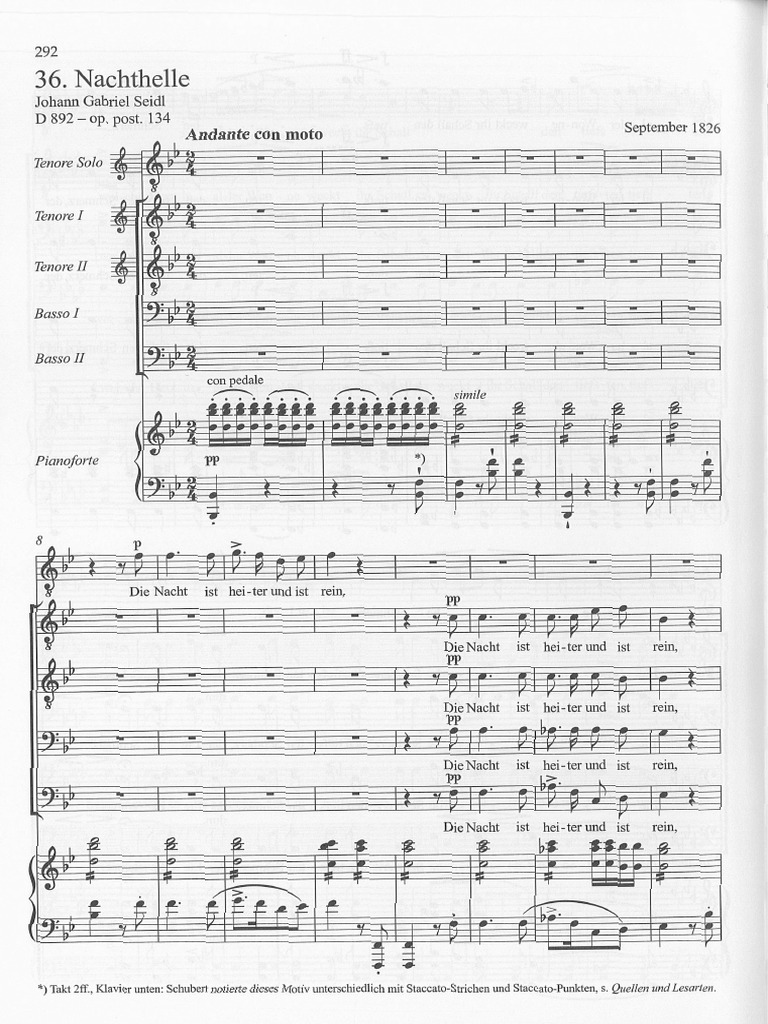 09 Nachthelle (Seidl) D 892 F. Schubert | PDF