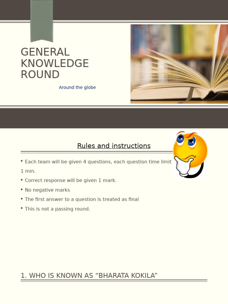 General Knowledge Round | PDF