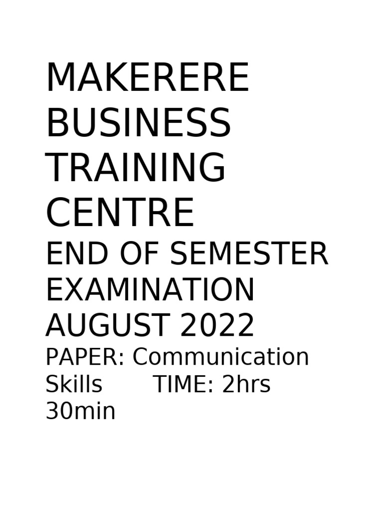 Business Writing and Communication Skills | PDF | Communication ...