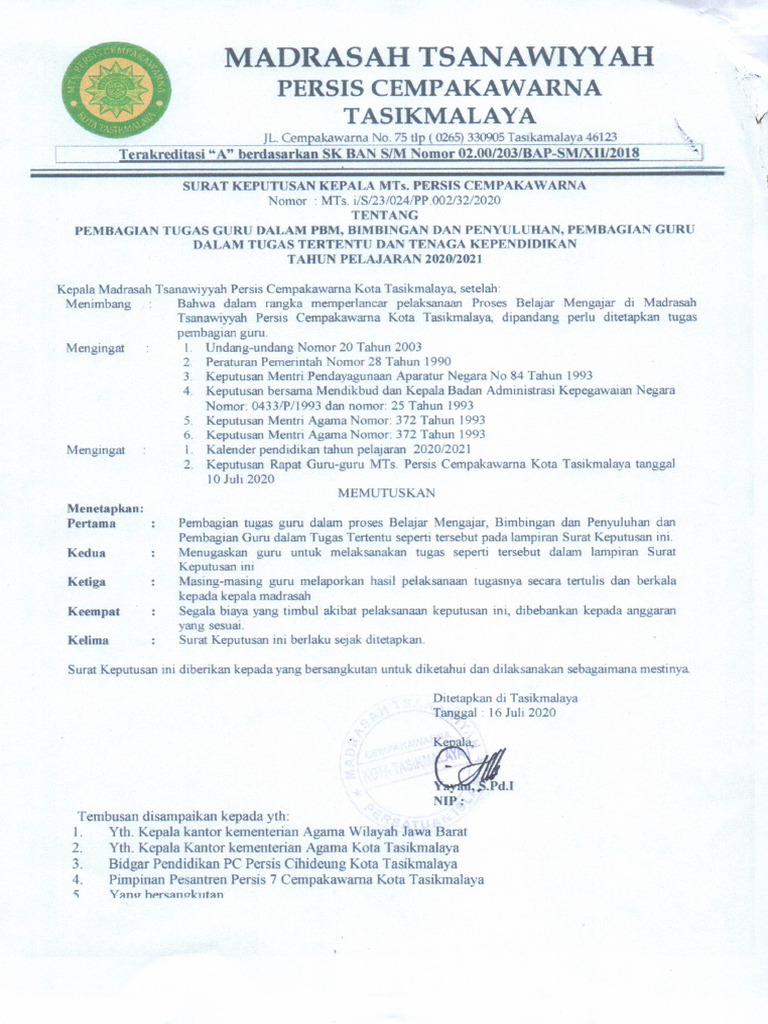 SKBM 2020-2021 - Risyda Triani Rosa | PDF