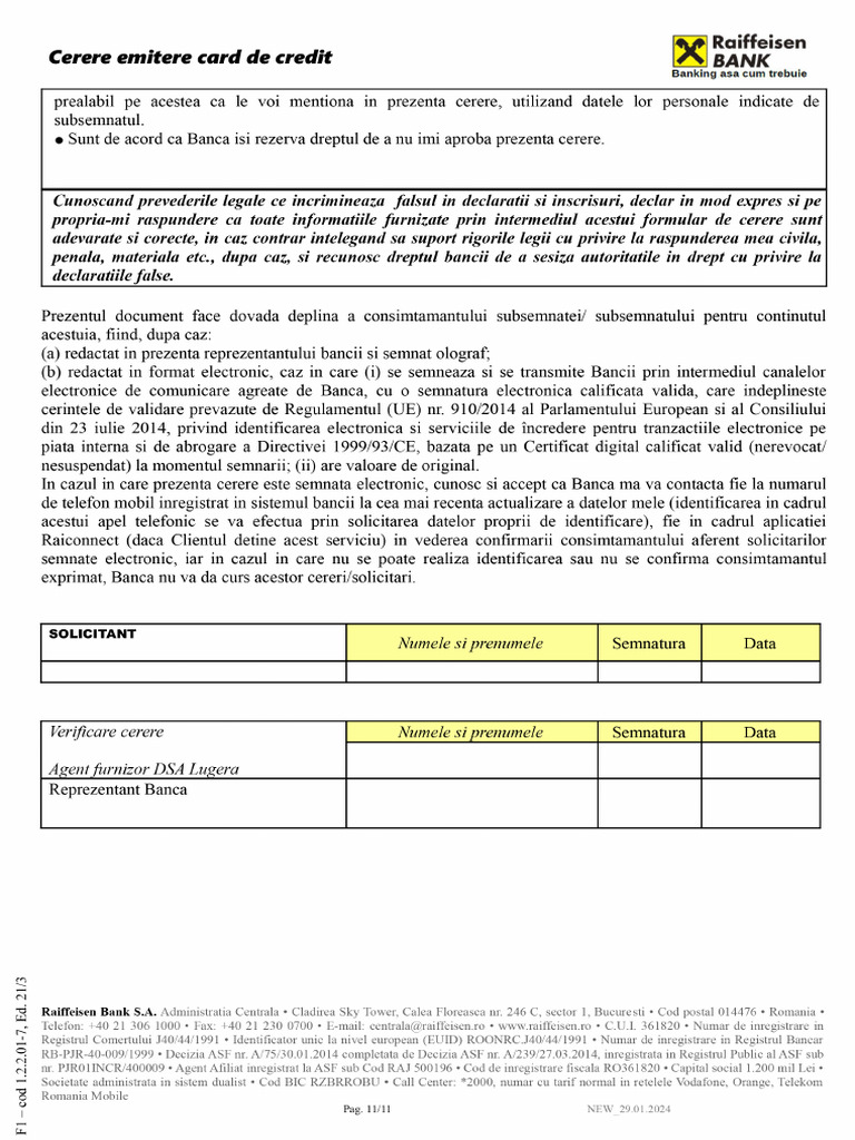 Cerere Card PDF | PDF