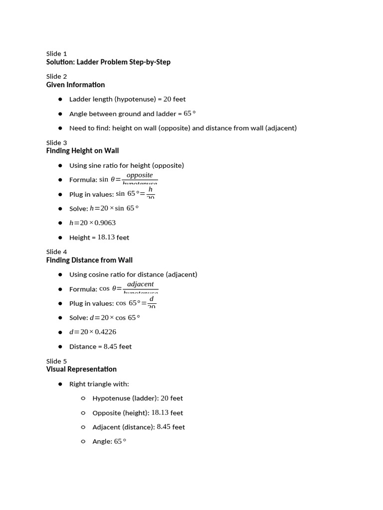 9th Grade Trigonometric Ratios Presentation (1) | PDF