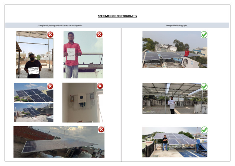 Acceptable vs. Unacceptable Photographs | PDF