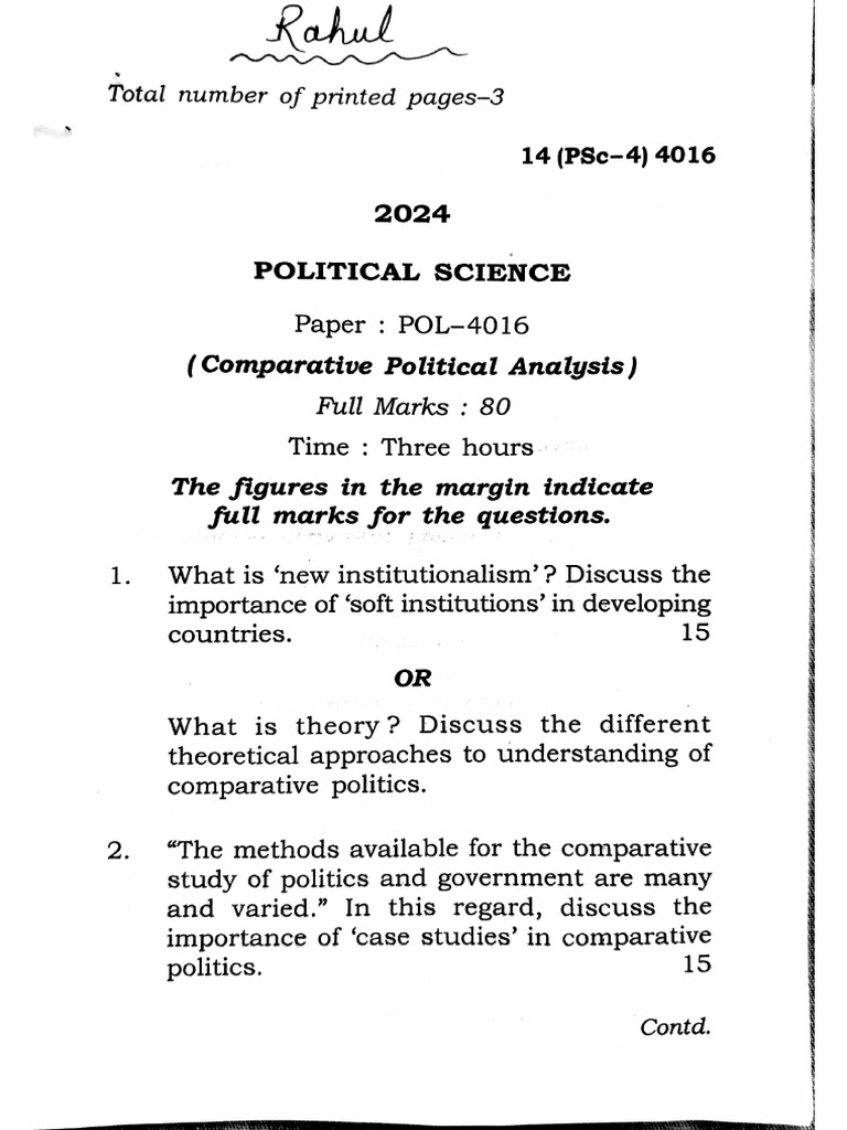 PYQ 4th Sem 2024 | PDF