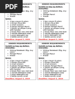 Grade 1,2 and 3 Requirements:: Notebook: Writing Notebook | PDF | Art