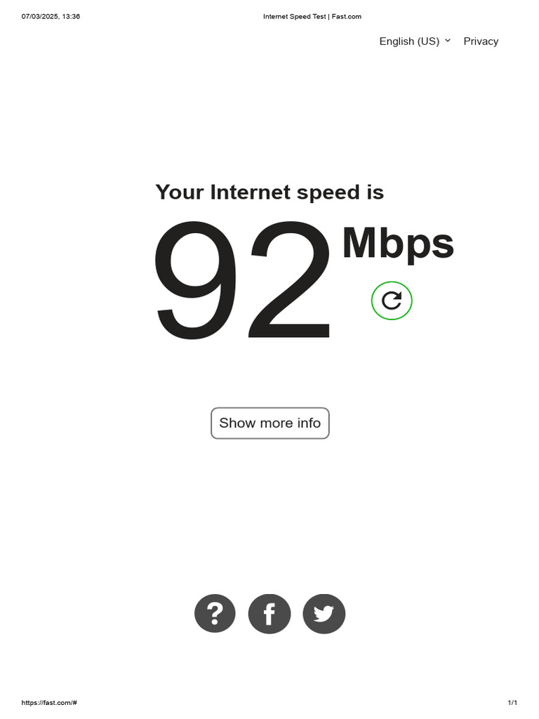 Fast.com Internet Speed Test Results | PDF