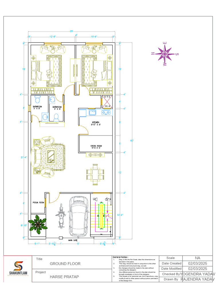 Harse Home-Layout2-1st FL Plan A3 | PDF