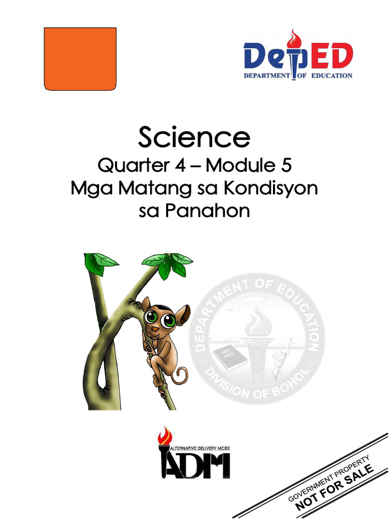 Sci3 ELem MODULE5 Q4 | PDF