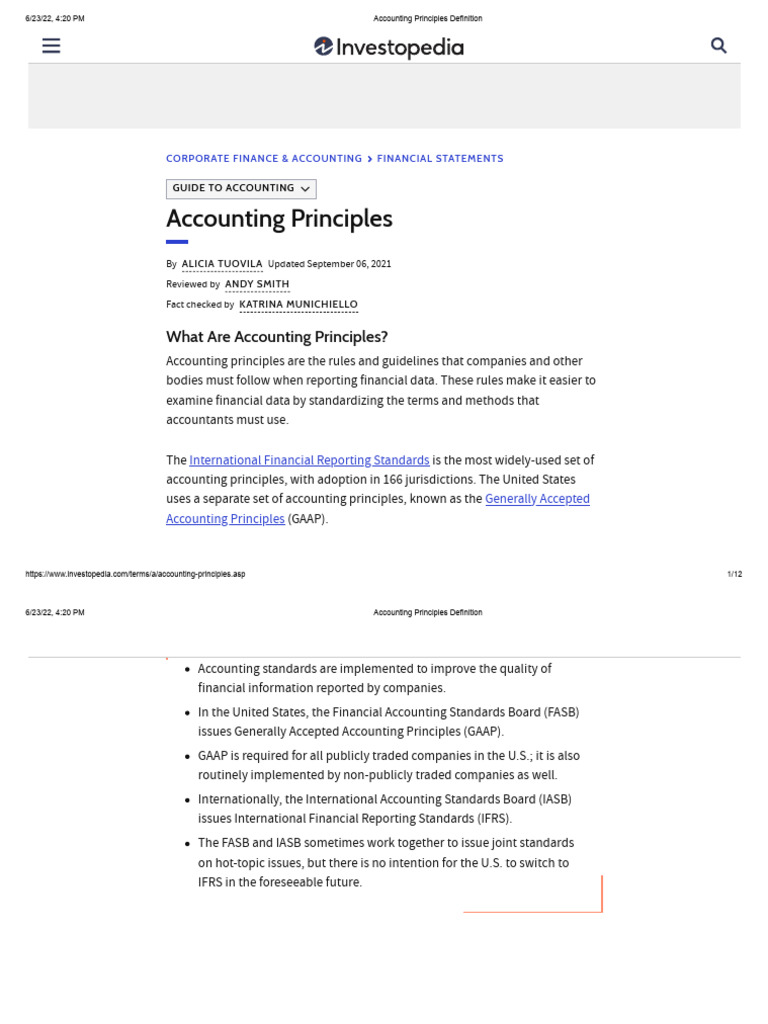 Understanding Accounting Principles | PDF | International Financial ...