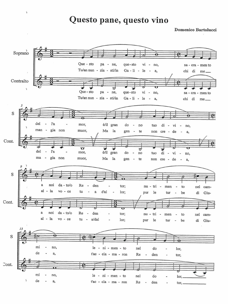 Questo Pane Questo Vino Bartolucci | PDF