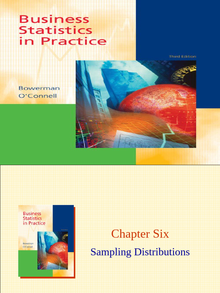 6-Sampling Distributions Chap006 | PDF | Standard Deviation | Mean