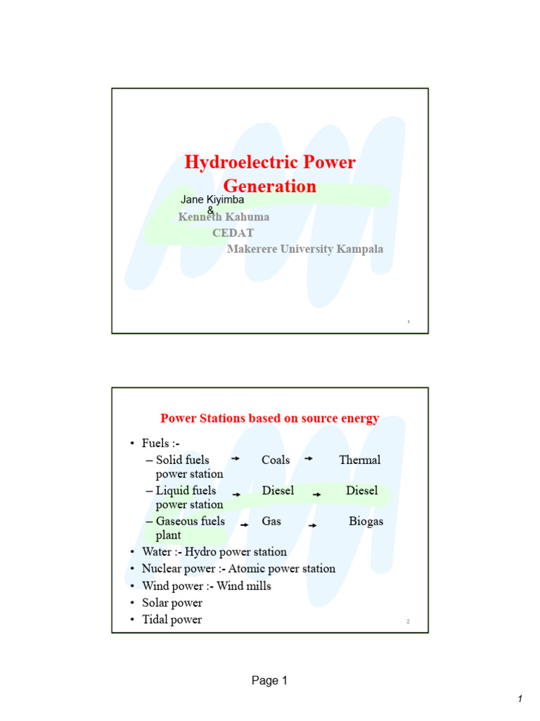 Hydro Power Generation March2025 Pdf Hydroelectricity Dam