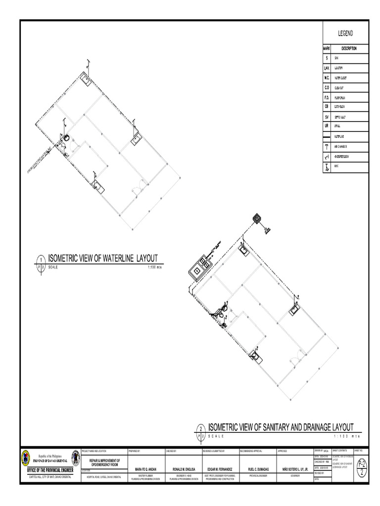 5 Isometric Layout Plan | PDF | Sanitation | Public Health