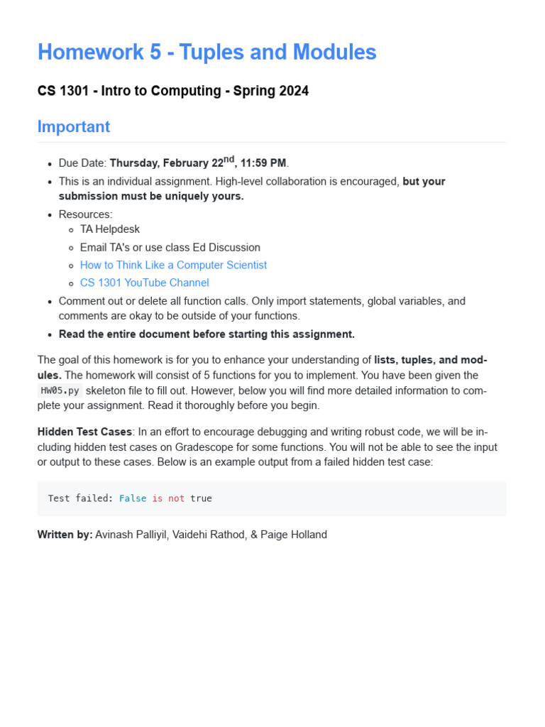 HW05 | PDF | Computer Programming | Software Engineering