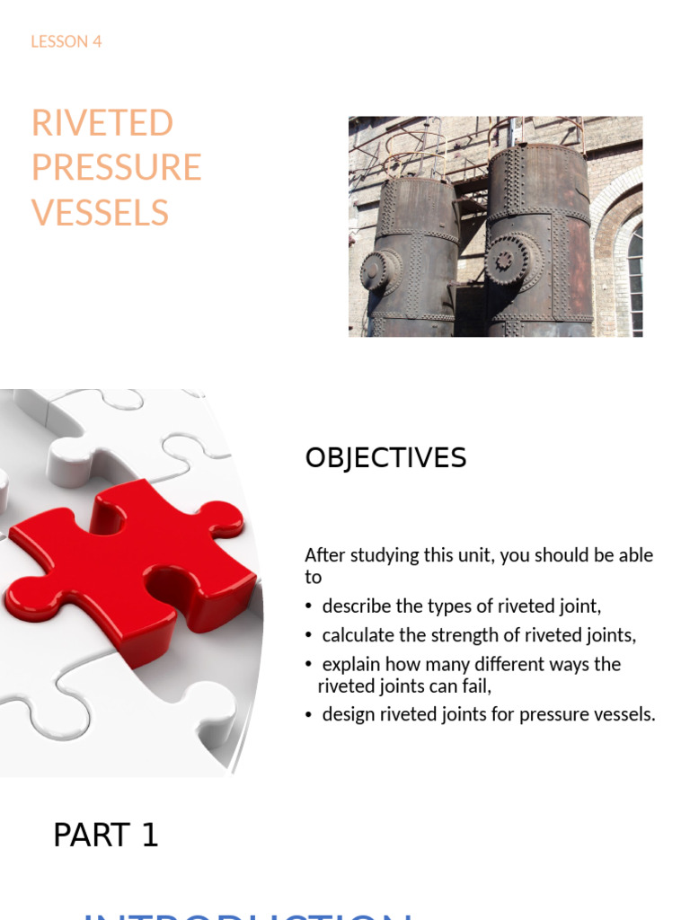 Riveted Pressure Vessels Design Guide | PDF | Rivet | Strength Of Materials