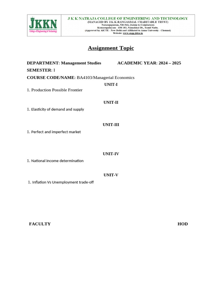 Management Studies Assignments 2024-2025 | PDF