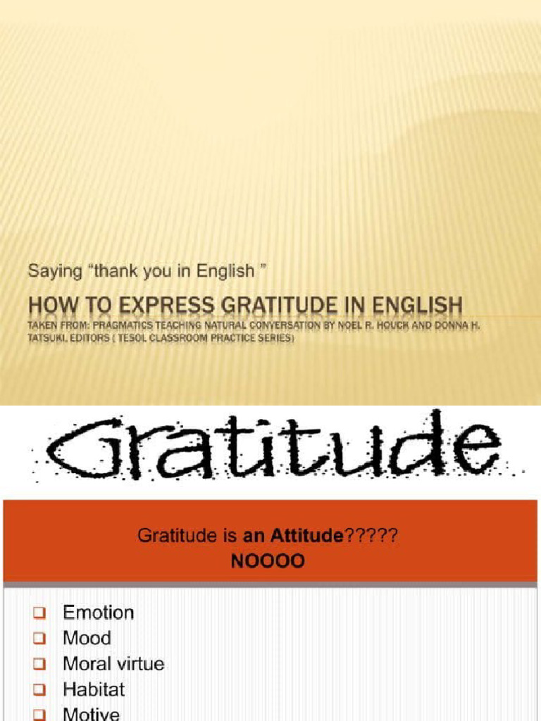 Gratitude | PDF
