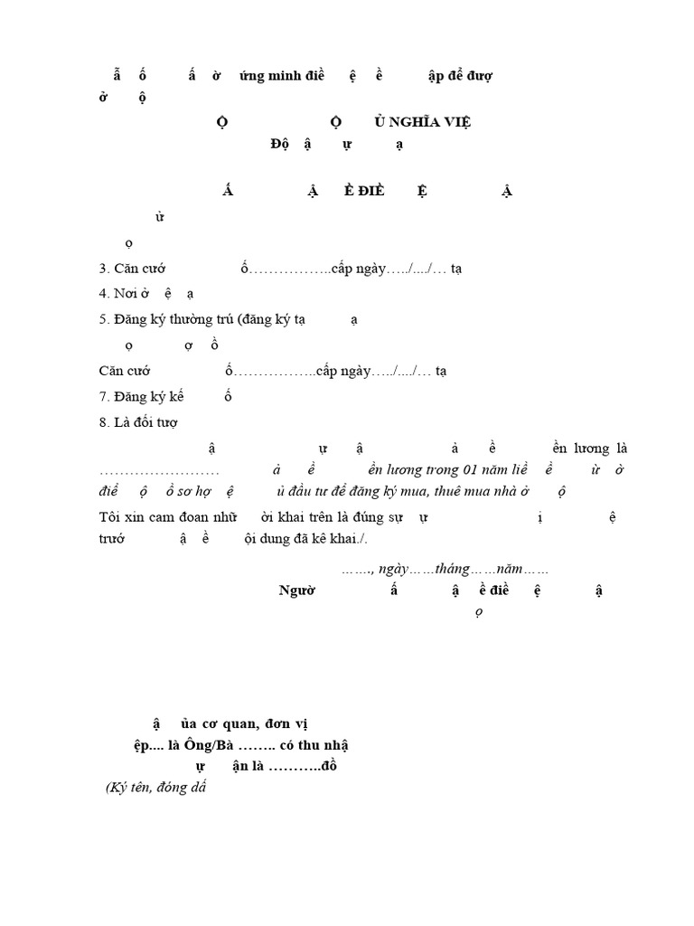 Mau 05 Giay Xac Nhan Dieu Kien Thu Nhap Co HDLD | PDF