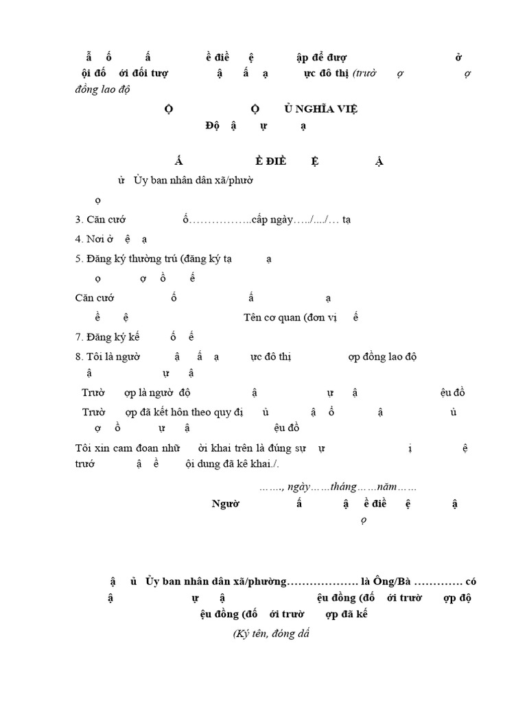 Mau 06 Giay Xac Nhan Dieu Kien Thu Nhap Khong Co HDLD | PDF