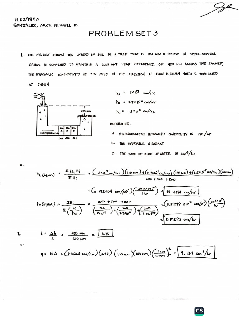 CEGEOEN Problem Set 3 | PDF