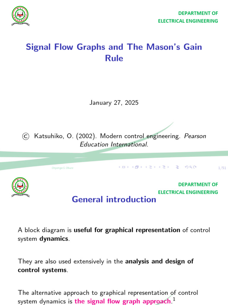 4 Signal Flow Graphs and Mason's Gain Rule | PDF | Algorithms ...