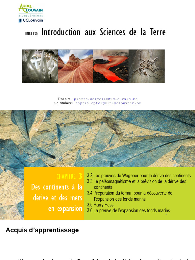 Dérive et expansion des continents | PDF | Tectonique des plaques | Terre
