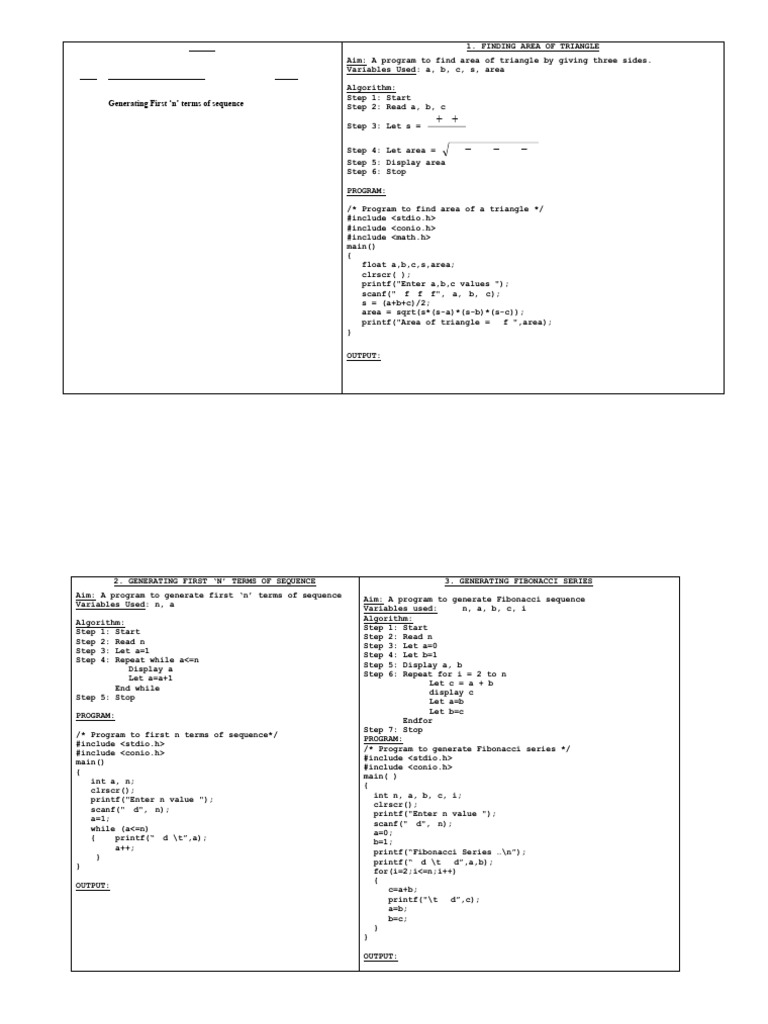 Sem 2 2023 c Language Practicals Experiments Bca Bsc | PDF | Computing | Computer Science