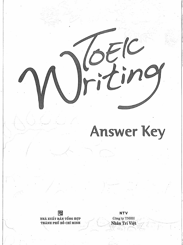 Answer Key Writing | PDF