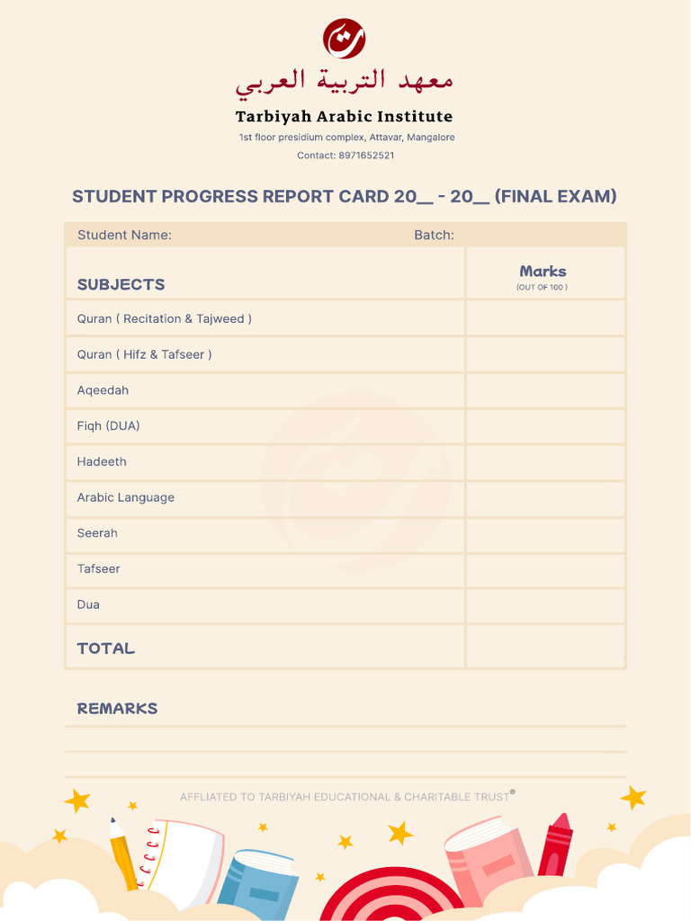 Report Card - Final | PDF