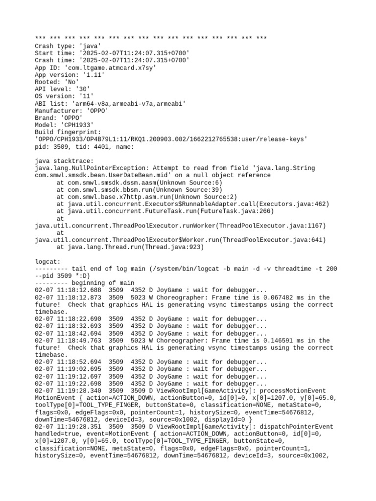 Catchlogs - 2025-02-07 at 11-24-07 - 6.111.2 - .Java | PDF | Java (Programming Language ...