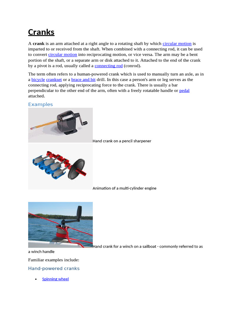 Cranks | PDF