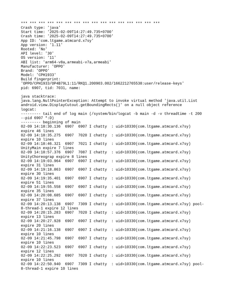 Java Crash Report for OPPO App | PDF | Computing Platforms | System ...
