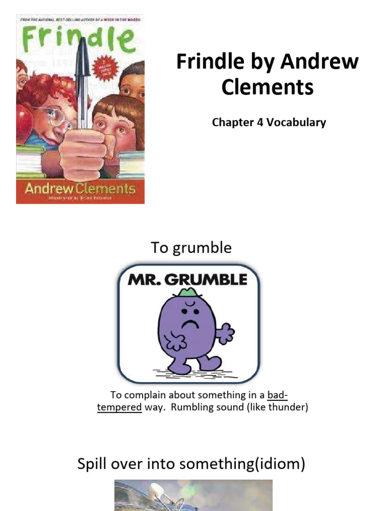 Vocabulary from Frindle Chapters 4-5 | PDF