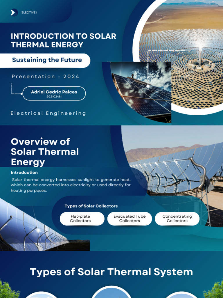 Introduction to Solar Thermal Energy | PDF | Solar Energy | Forms Of Energy