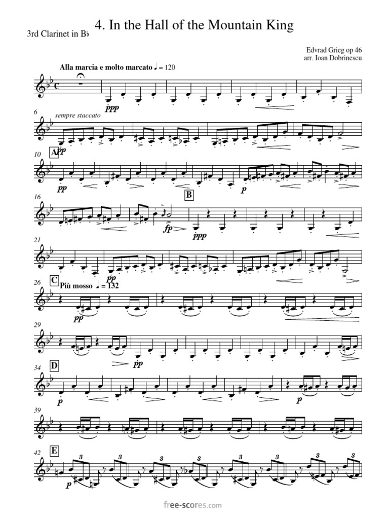 (Free Scores - Com) - Grieg Edvard Peer Gynt Suite The Hall The ...