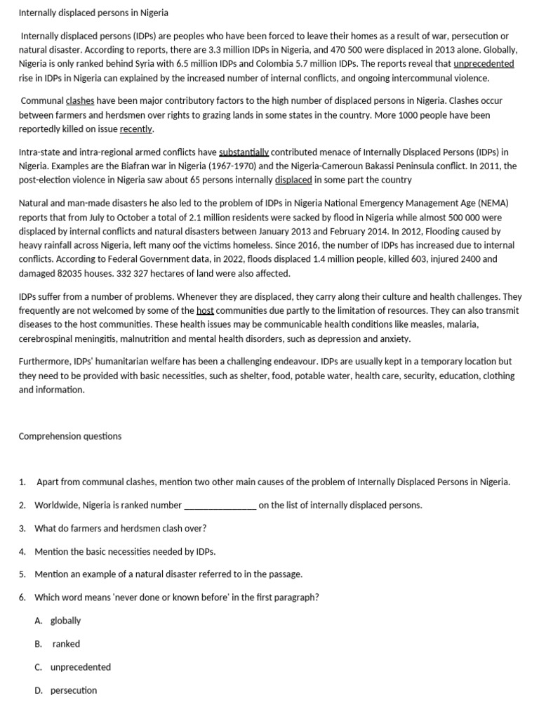 Internally disp-WPS Office | PDF | Internally Displaced Person | Disasters
