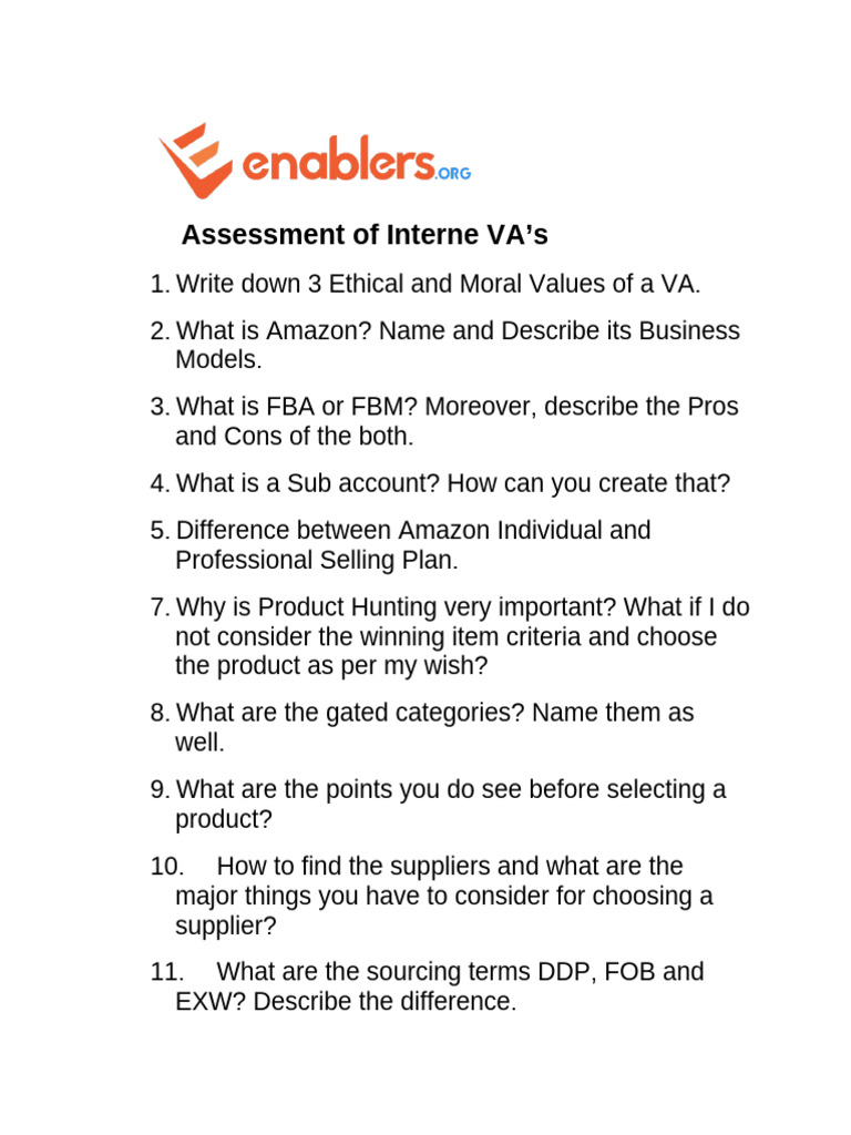 Assessment of VA Interne | PDF | Search Engine Optimization | Marketing