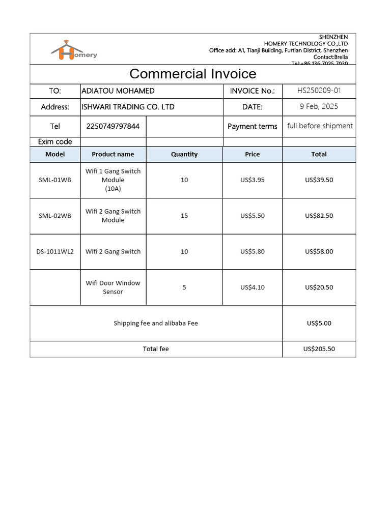 Commercial Invoice | PDF