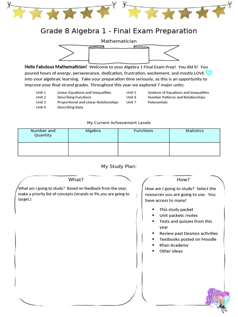 Algebra 1 Study Guide 2023 2024 | PDF | Polynomial | Equations