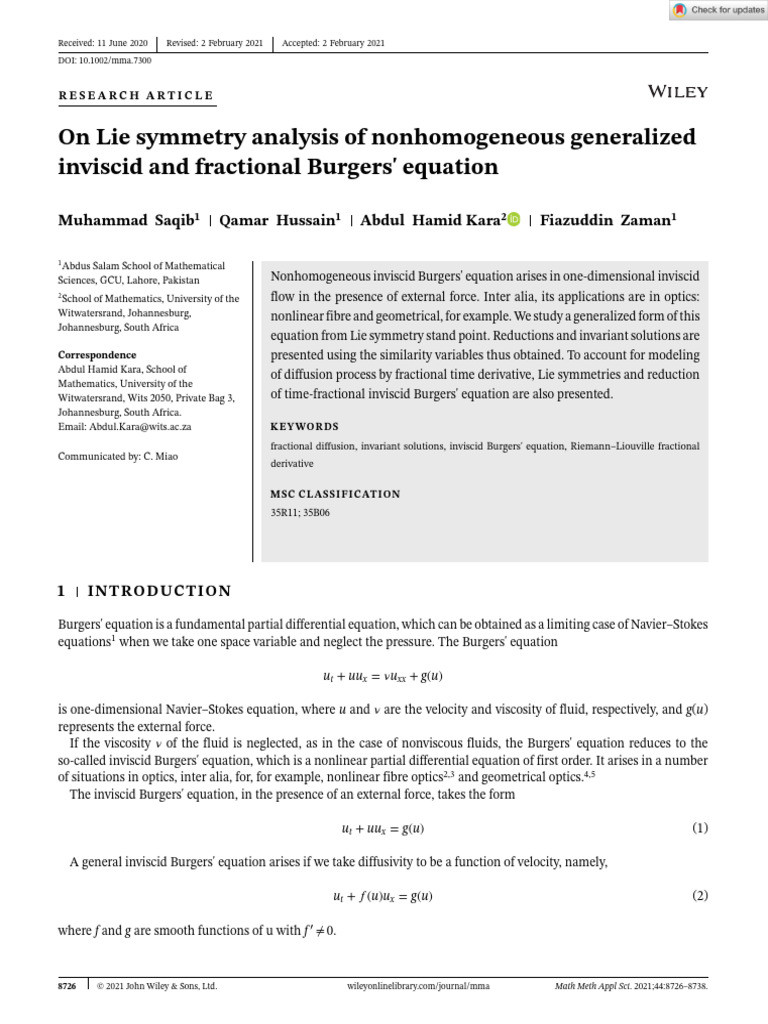 2021_Math Meth Appl Sci(1) | PDF | Viscosity | Equations