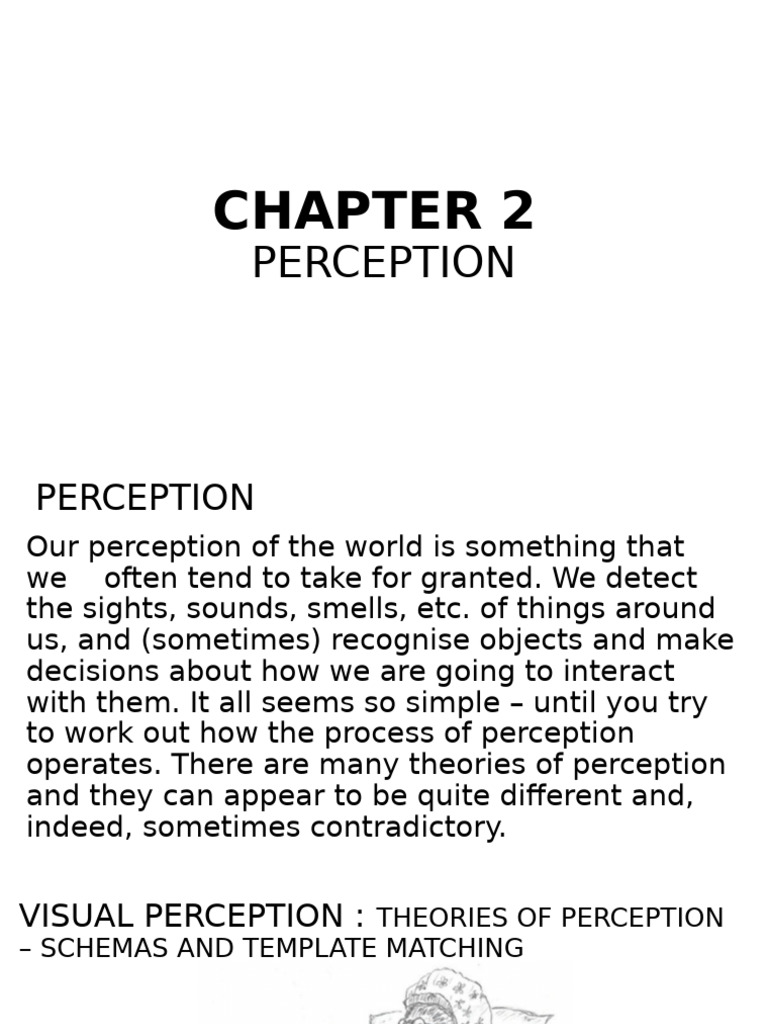 PERCEPTION | PDF | Perception | Senses