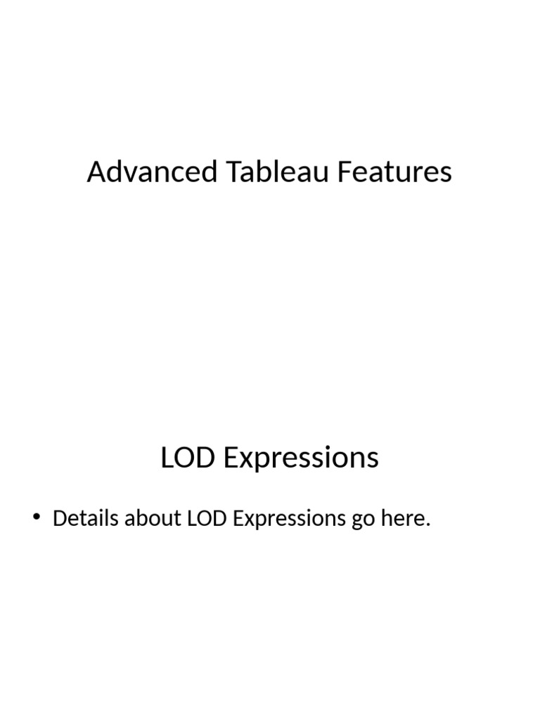 Mastering Advanced Tableau Techniques | PDF
